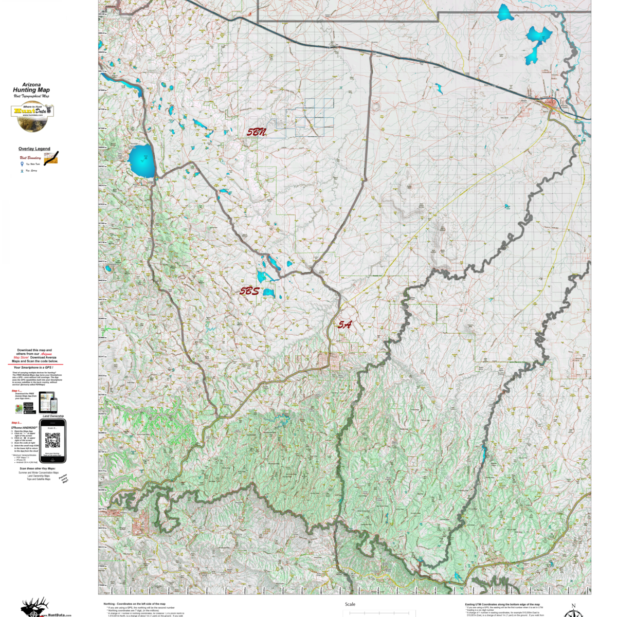 Arizona Unit Topographical map Archives - Hunt Data