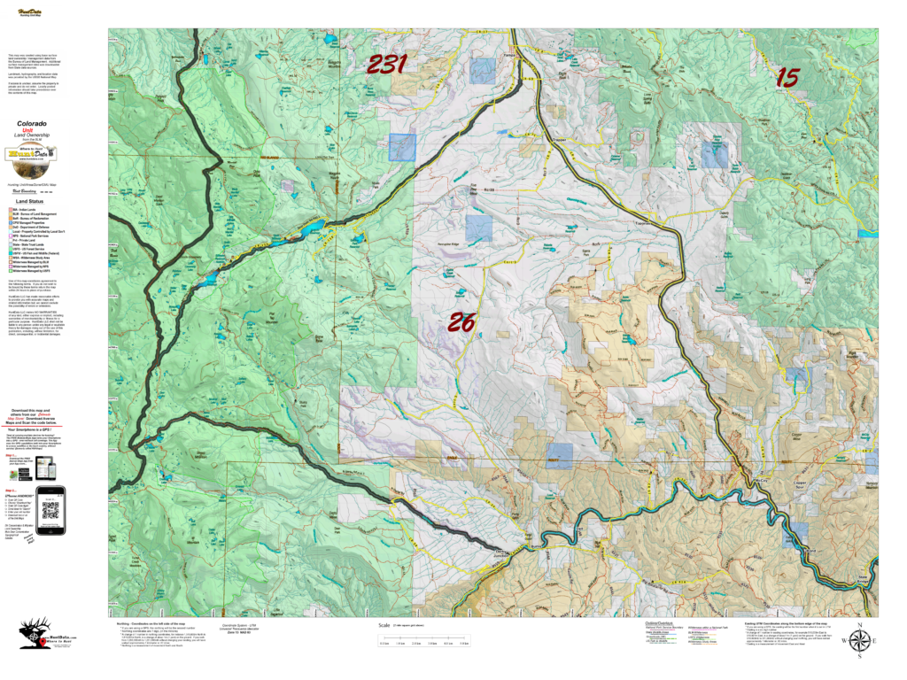 CO 2 Map Combo Special! Elk and Land Ownership Maps are $19.95 each ...