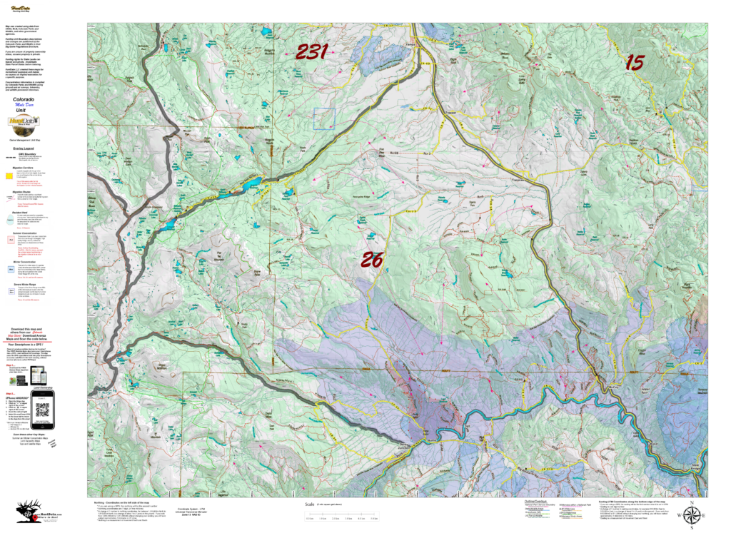 Colorado Combo! 3 Elk Maps plus Digital 3D Maps. - Hunt Data