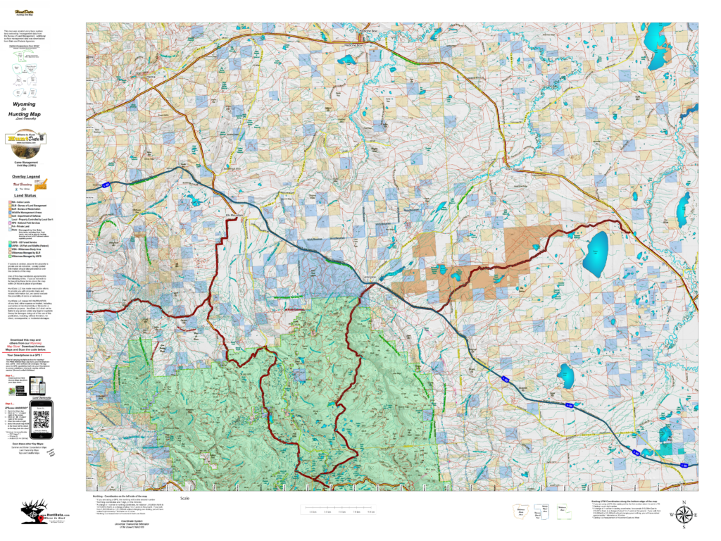 Wyoming Elk Land Ownership and Concentrations combined into one Hybrid ...