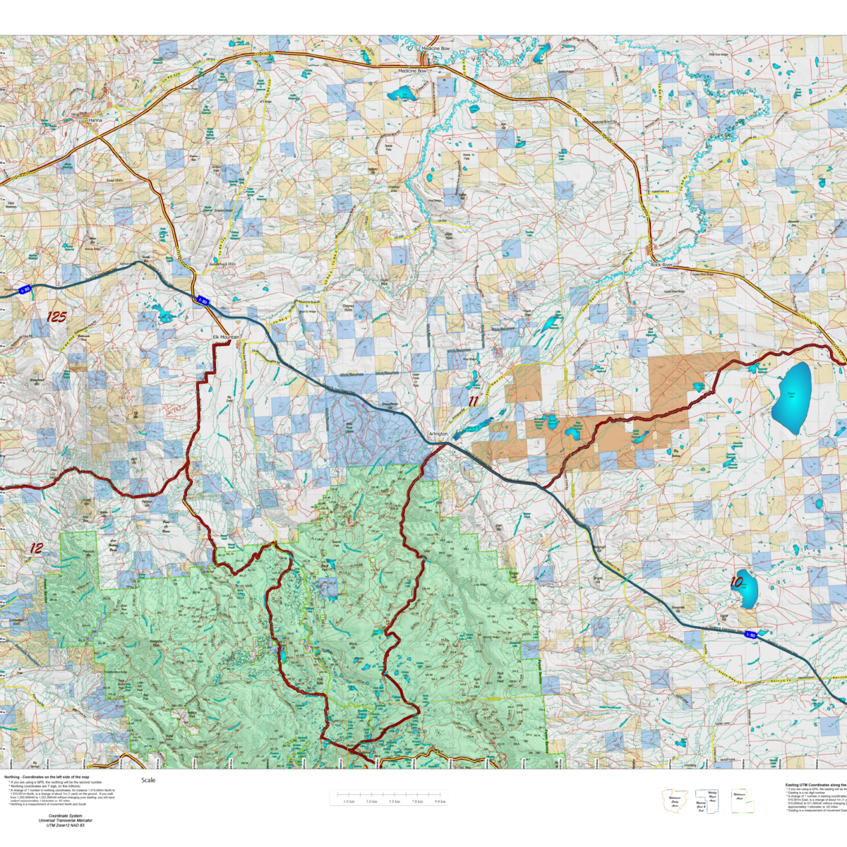 Wyoming Elk Habitat Maps - Hunt Data