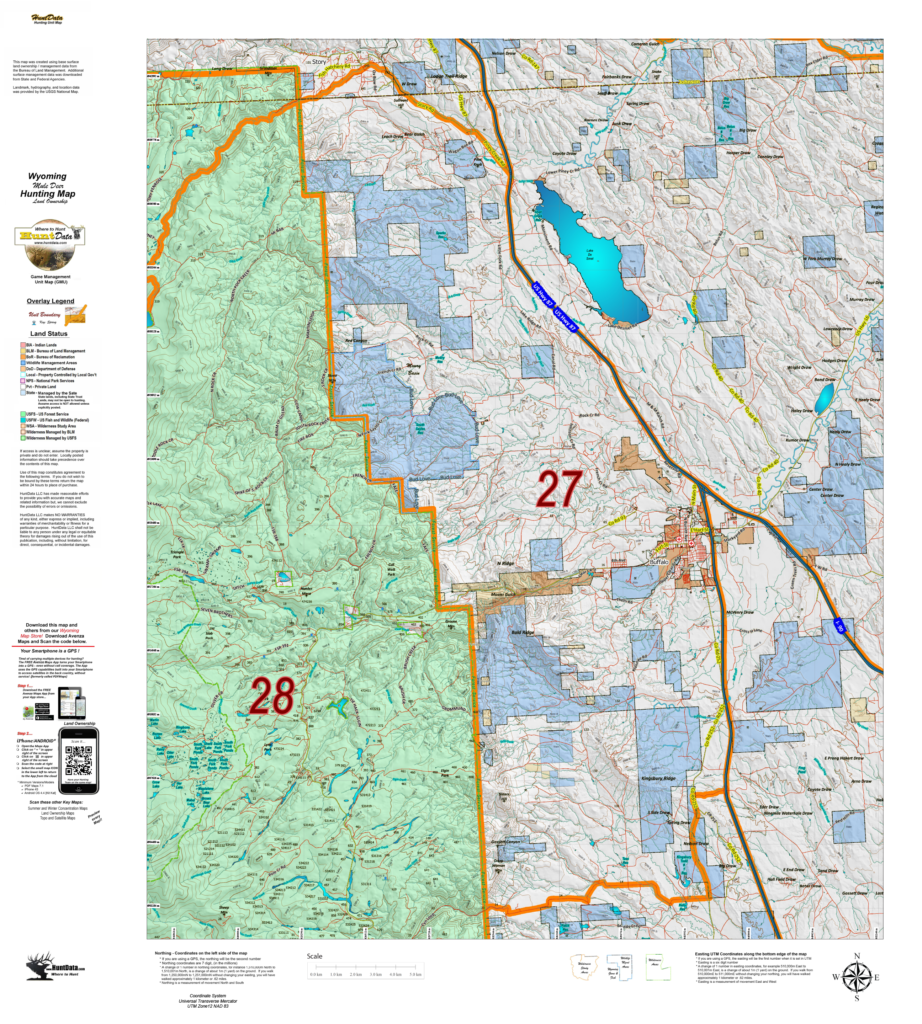 Wyoming Mule Deer Land Ownership Maps. - Hunt Data