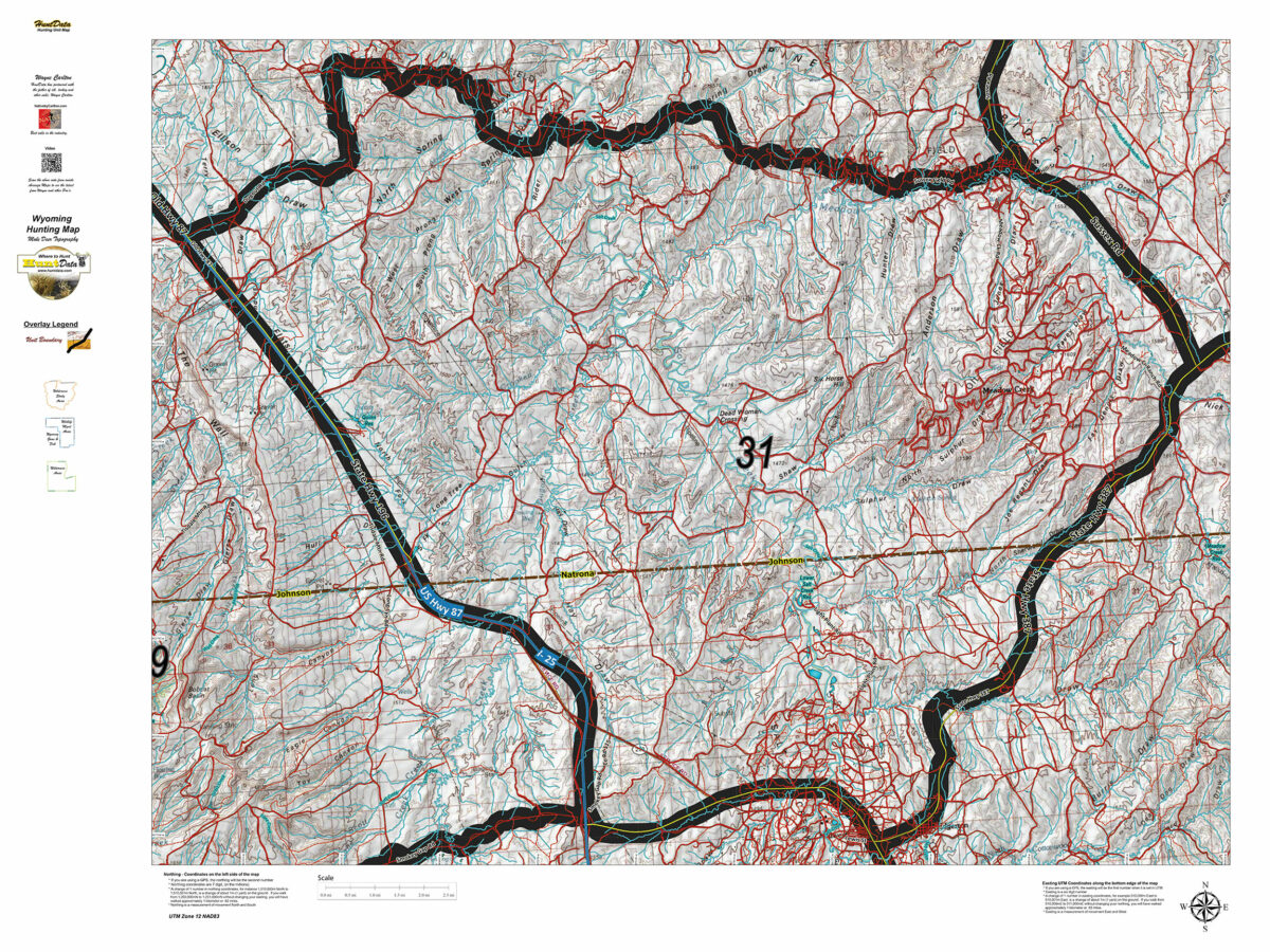 Wyoming Deer Hunting Area Map