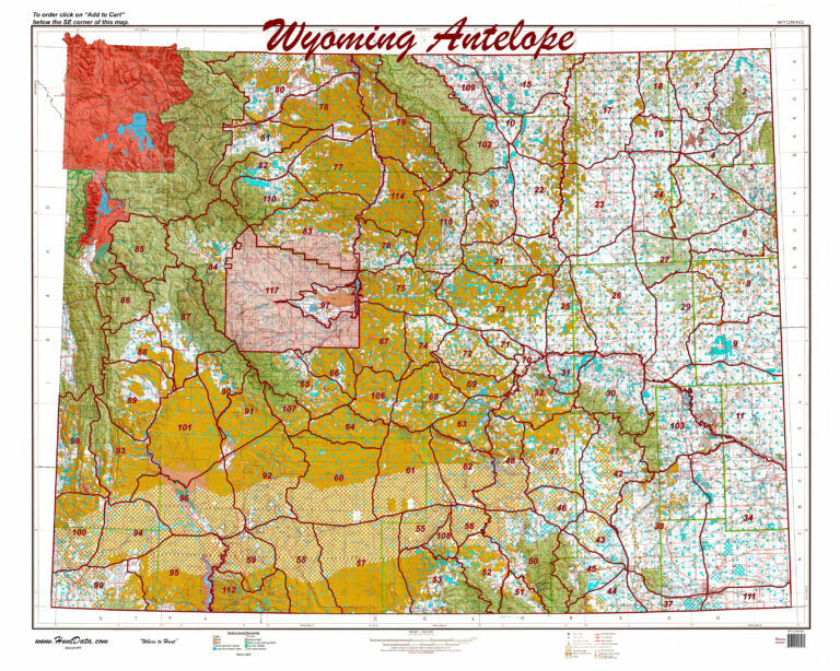 Wyoming Statewide Antelope Unit Map - Hunt Data