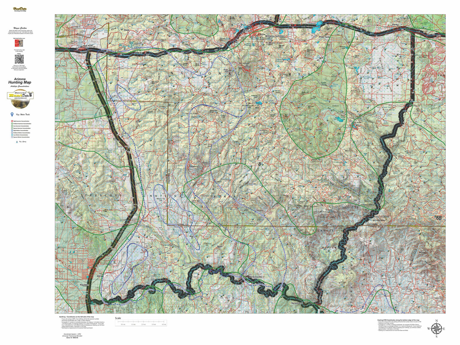 Arizona Antelope Habitat Map. - Hunt Data