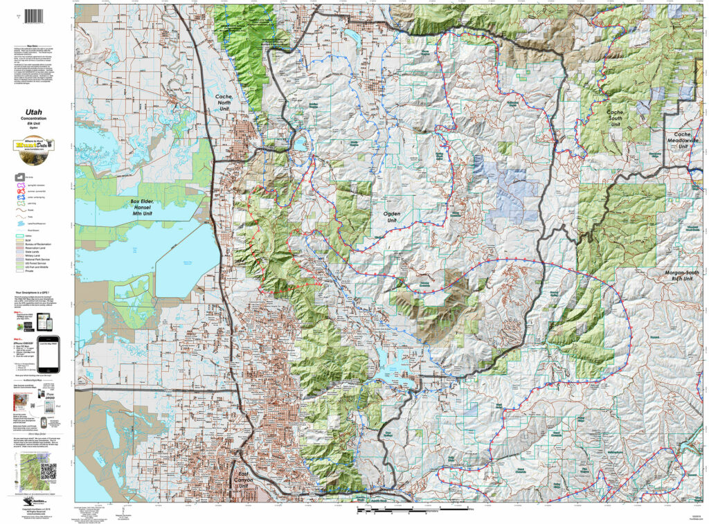Hybrid! Utah Elk Land Ownership and Habitat Hybrid Map. - Hunt Data