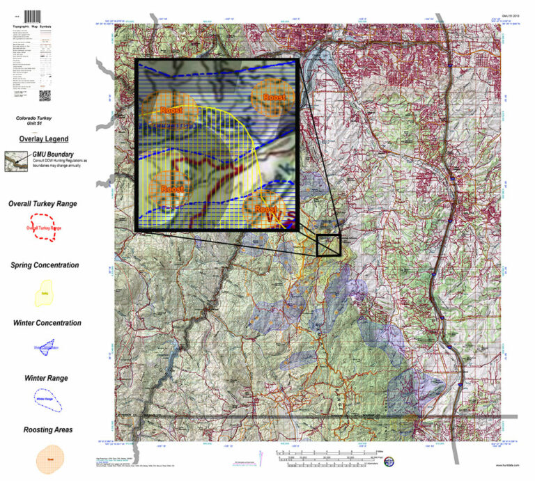 Custom Colorado Turkey Maps - Hunt Data