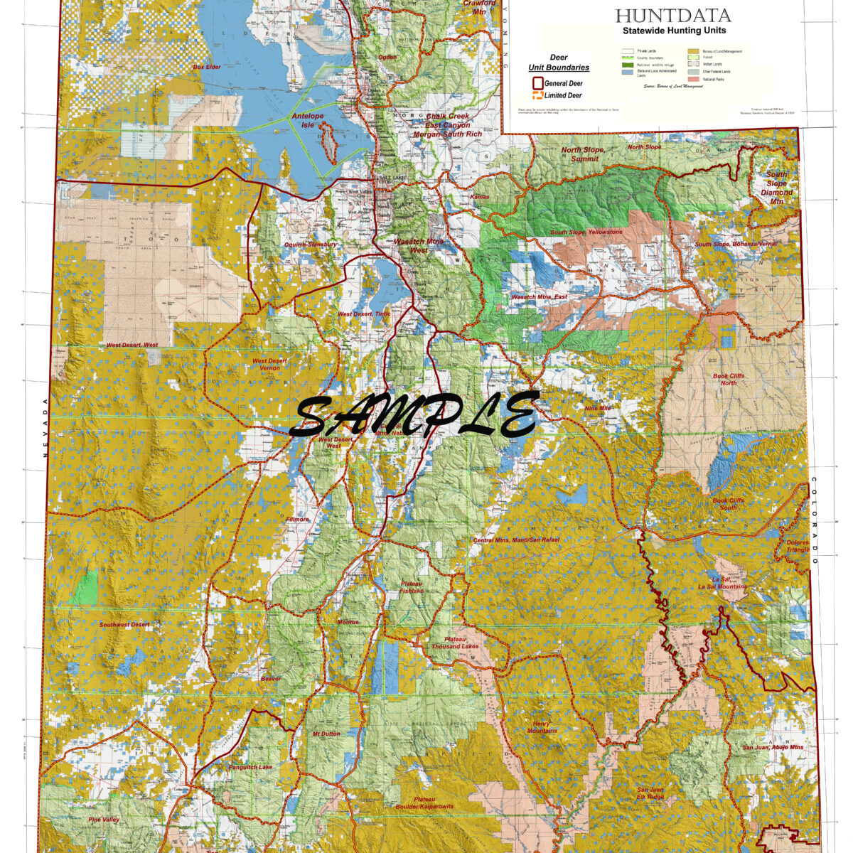 Nevada Statewide Unit Map Archives - Hunt Data